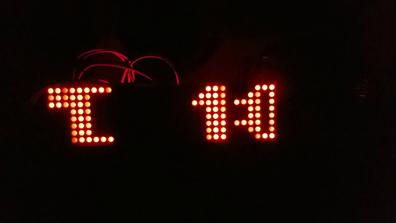 LED MATRIX CLOCK, DS1307, DHT11 - YouTube