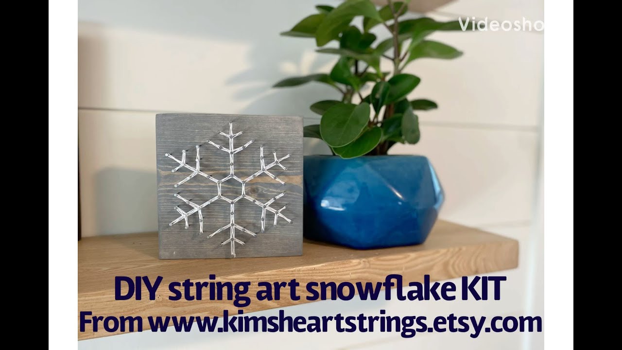 DIY string art snowflake tips - YouTube