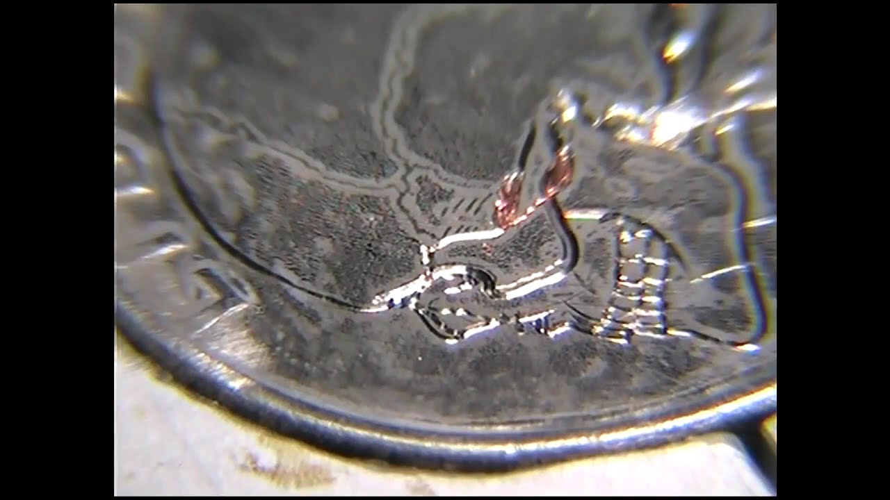 Hand Engraving a Washington Quarter into a Skull - YouTube