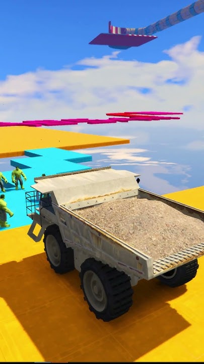 GTA V Spiderman vs Hulk crazy epic water ragdolls truck jump fails epi ...