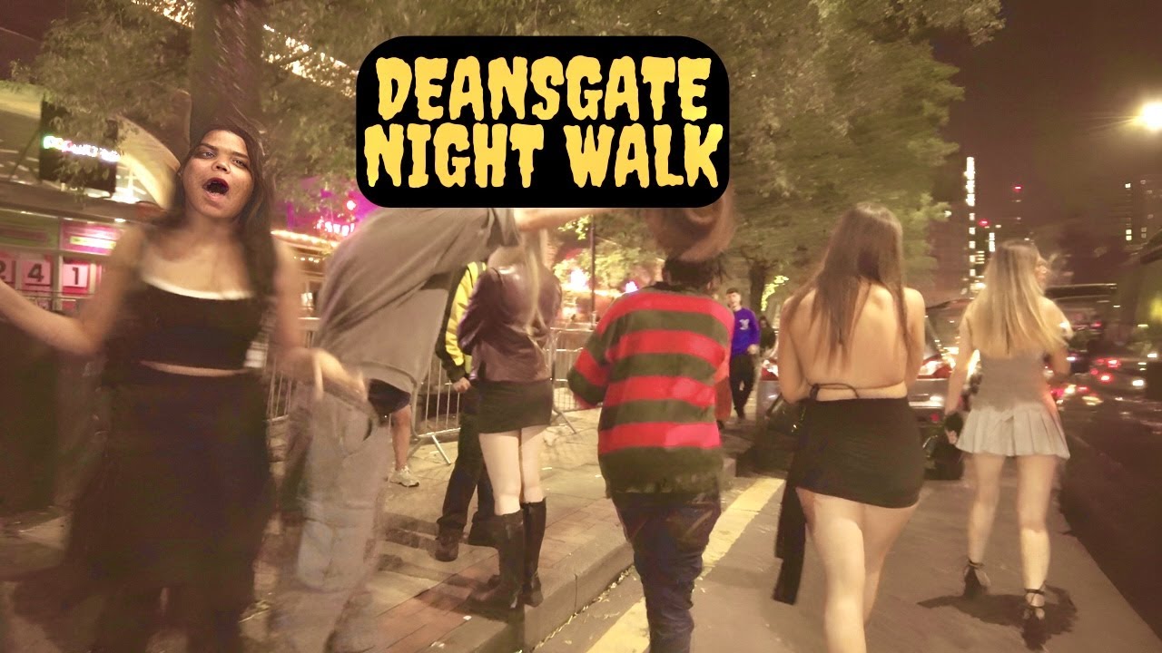 Manchester UK nightlife walk October 2023 (4k) - YouTube