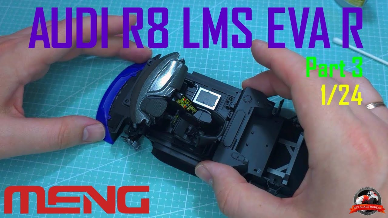 AUDI R8 LMS EVA RT TEST TYPE-01 TSRT R8 MENG 1/24 PART 3 - YouTube