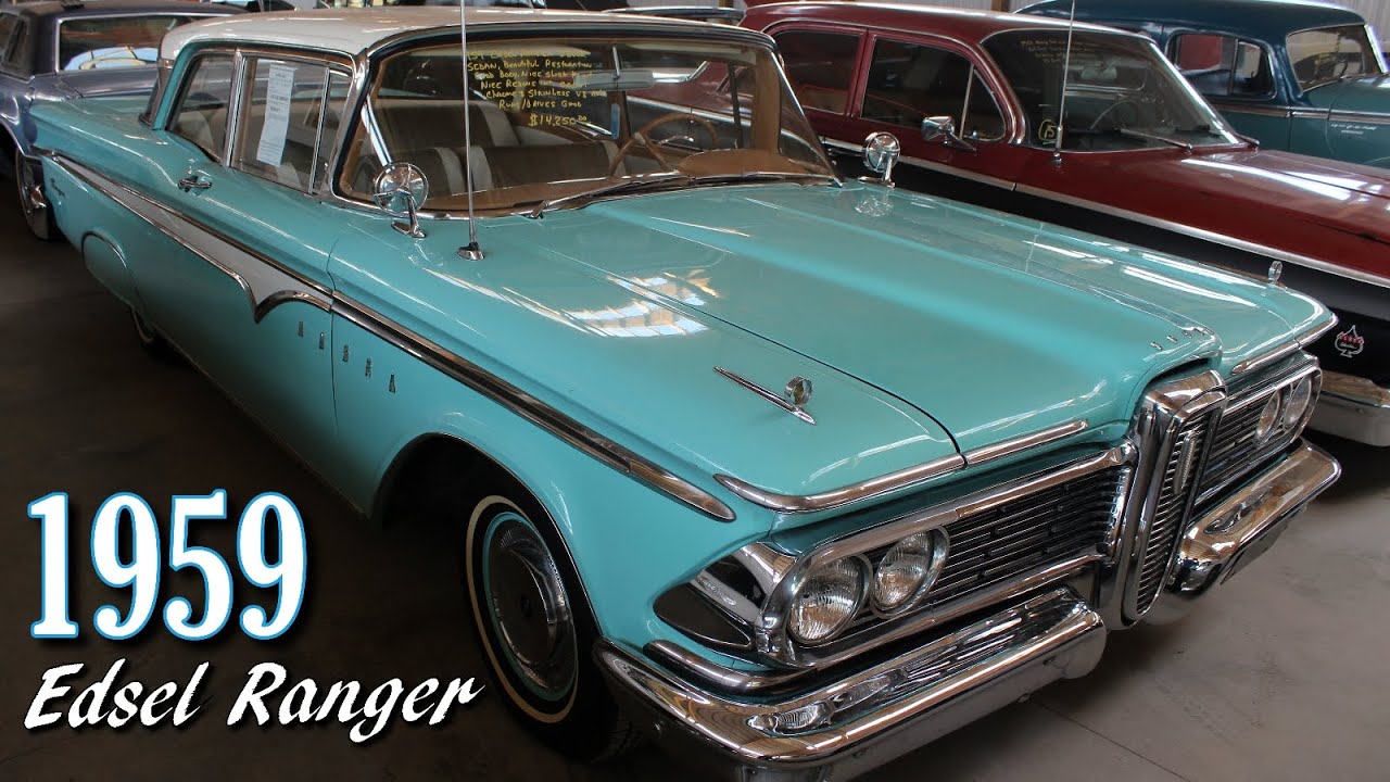 1959 Edsel Ranger 292 Y-block V8 at Country Classic Cars - YouTube