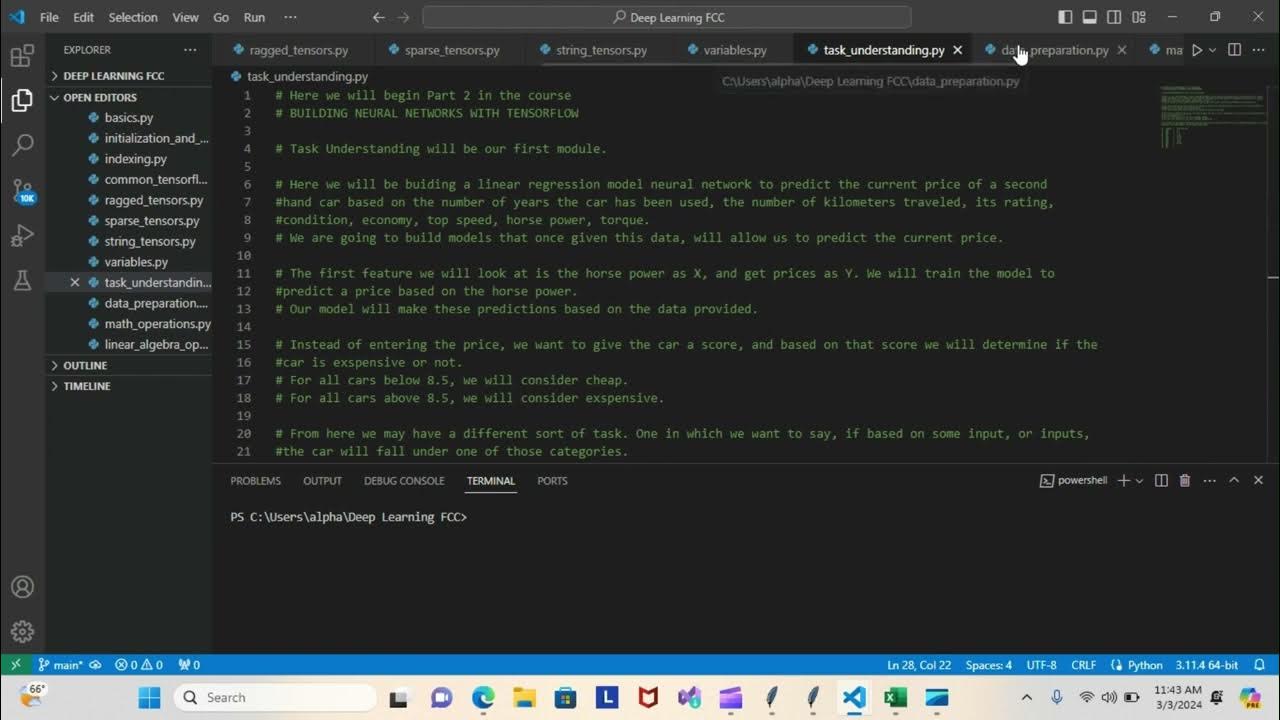 Python Papi / TensorFlow Day 20 - Building Neural Networks - Part 1 - YouTube