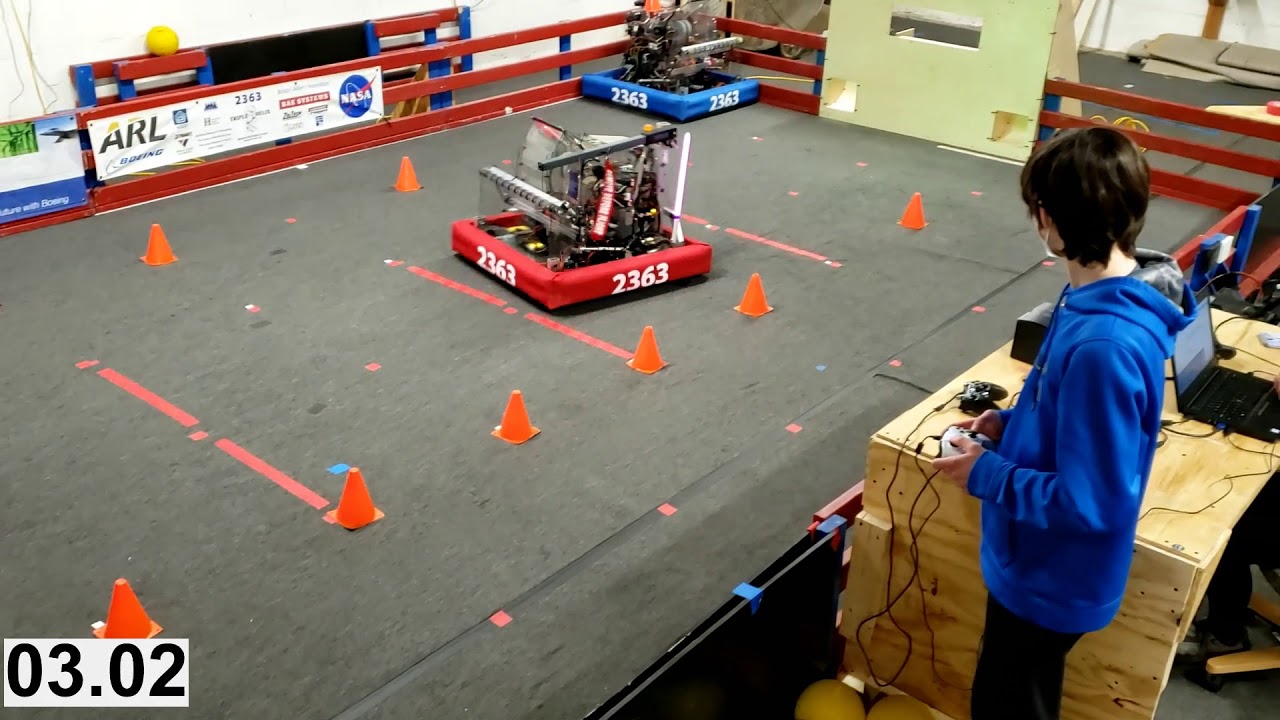 Triple Helix FRC 2021 season, Teleop Slalom 9.78sec, best to date - YouTube