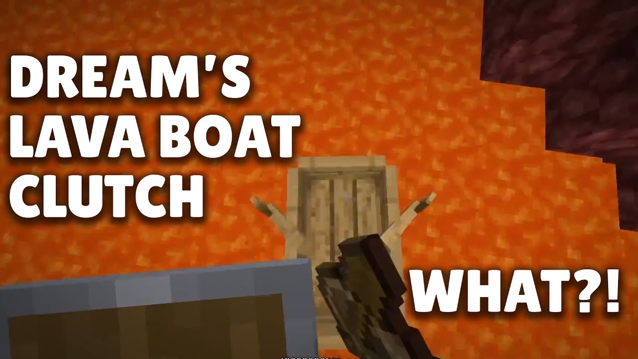 Dream Escapes Hunters by Placing Boats on LAVA (Lava Boat Clutch ...