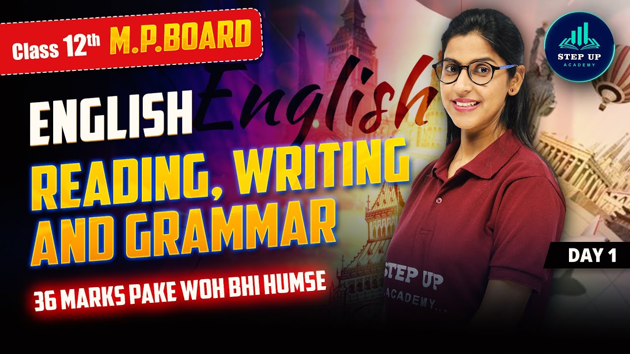 MP Board Class 12 Reading, Writing & Grammar in One Video | MP Board ...