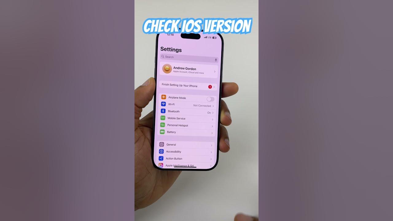 iPhone Check IOS Version ️ - YouTube