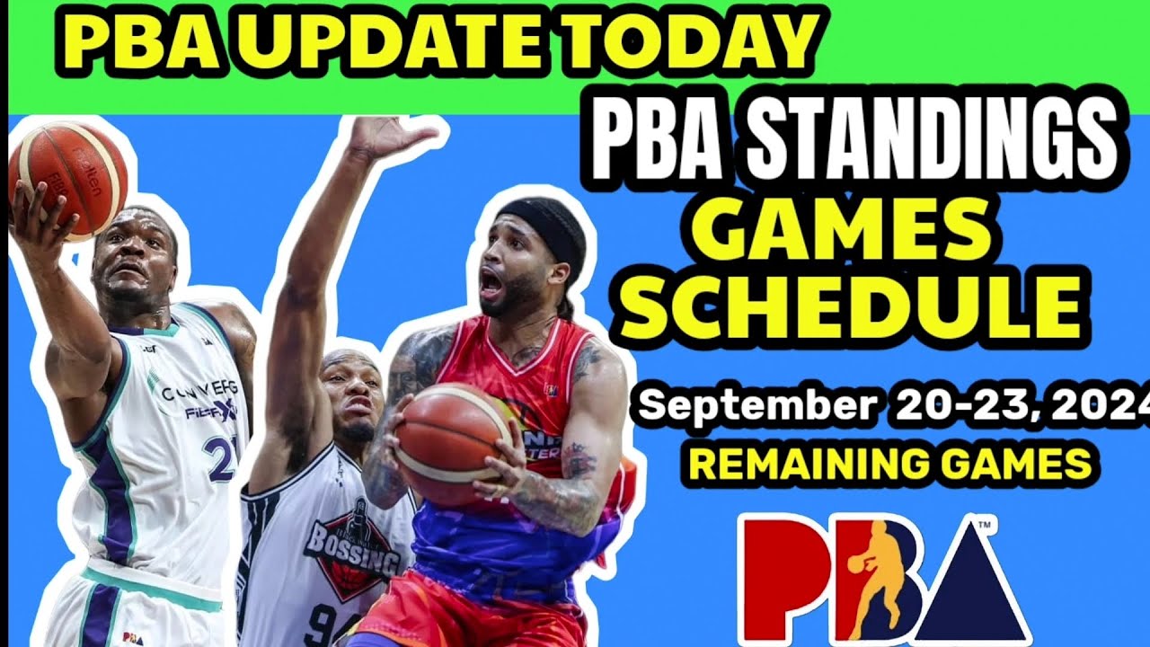 PBA update PBA Standings today as of September 20 |Games Schedule ...