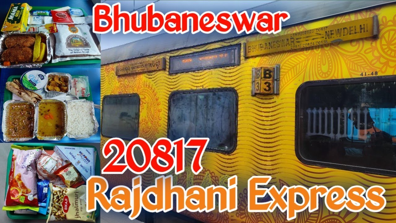 20817 Bhubaneswar Tejas Rajdhani 3rd AC food and Journey Experience ...
