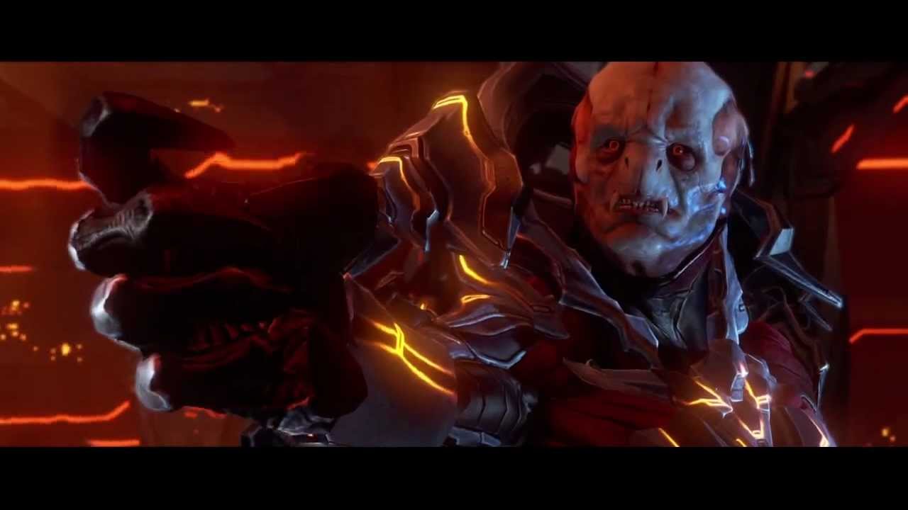 Halo 4 Cutscenes: Midnight: Lightbridge Confrontation - YouTube