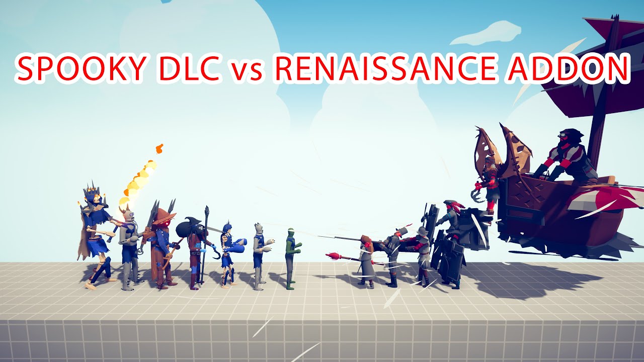 SPOOKY DLC TEAM vs RENAISSANCE ADDON TEAM - Totally Accurate Battle ...