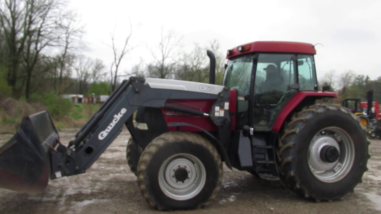 Case IH MXM120 Tractor with Loader - YouTube