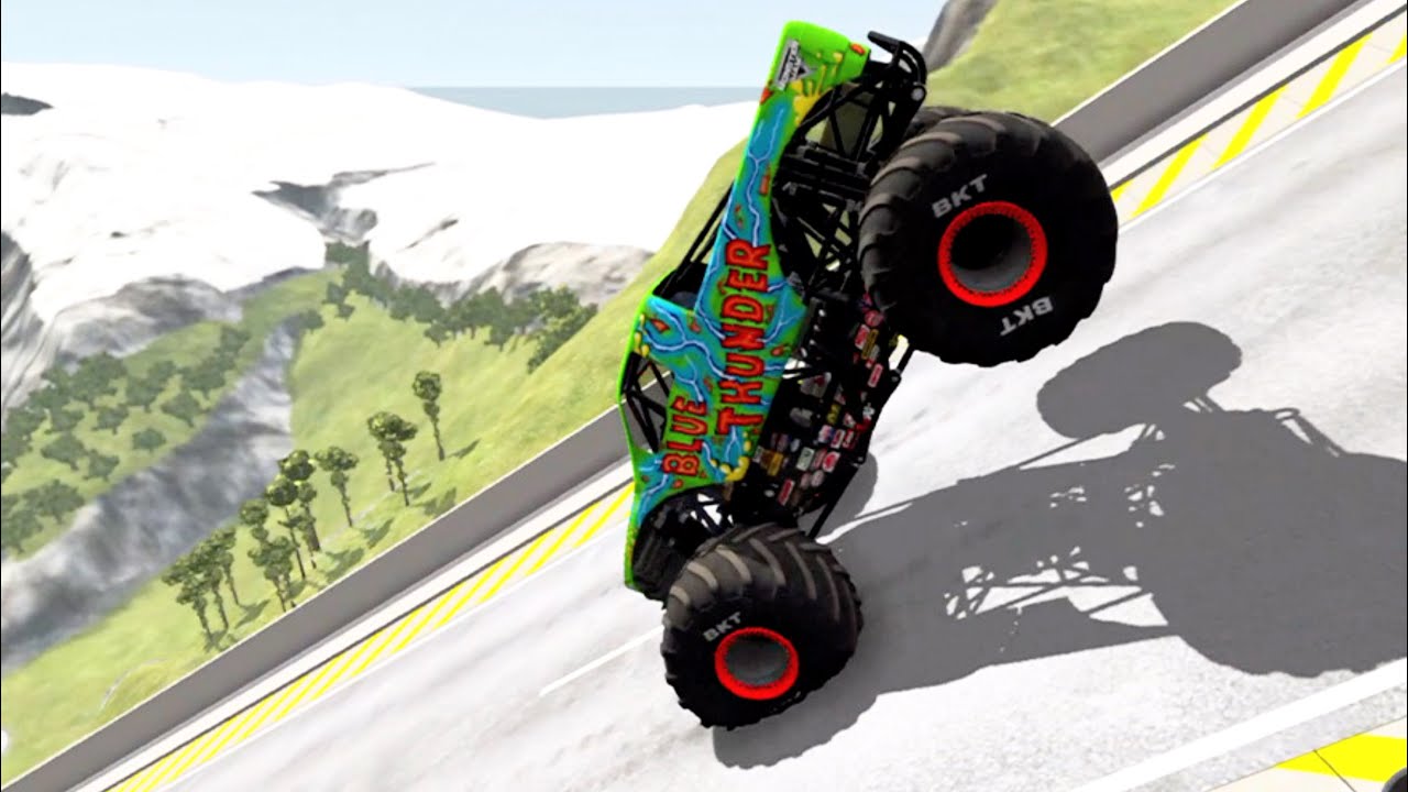 BeamNG Drive & Monster Truck Madness: High Speed Crashes, Jumps ...