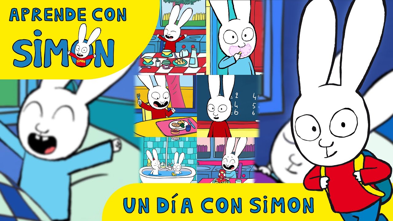 Simón *Un día con Simon* Aprende con Simon [Dibujos animados para niños ...