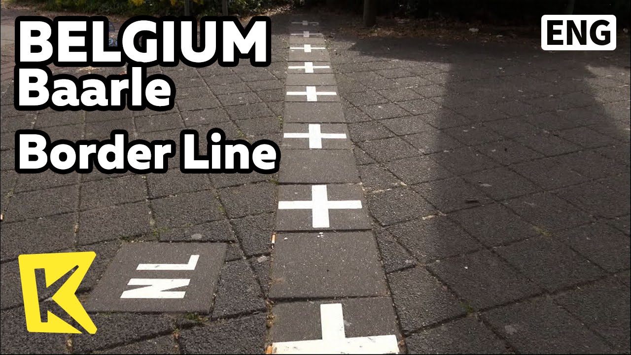 【K】Belgium Travel-Baarle[벨기에 여행-바를러]집 마당의 국경선/Border Line/Frontier ...