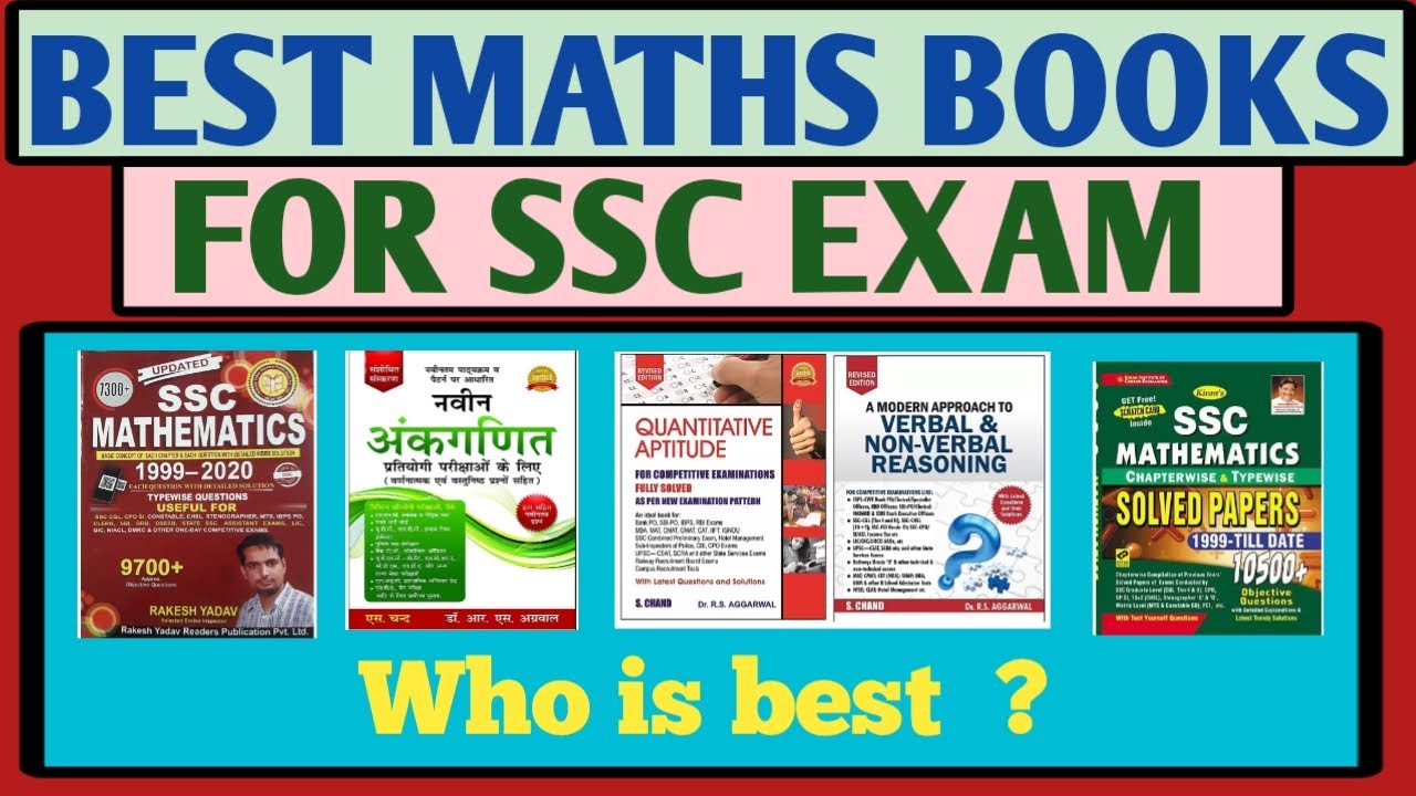 Best Maths book for SSC Exam 2021 / All competitive exam best book ...