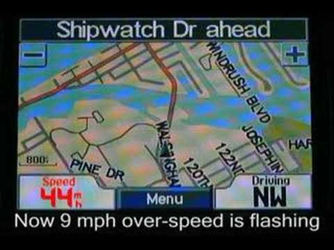 GPS speed limit warning - YouTube