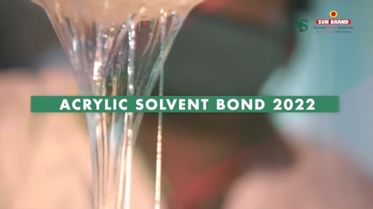 Acrylic Solvent Bond 2022 Adhesive Specialities - YouTube