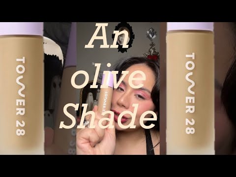 TOWER28 Beauty Serum Foundation Review + 9HR Wear Test | An olive shade for oily skin?!🫒😱