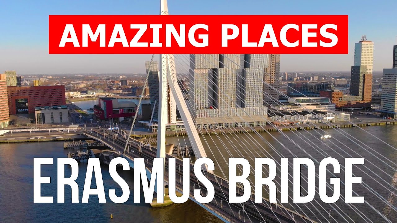 Erasmus Bridge in 4k. Netherlands, Rotterdam to visit - YouTube