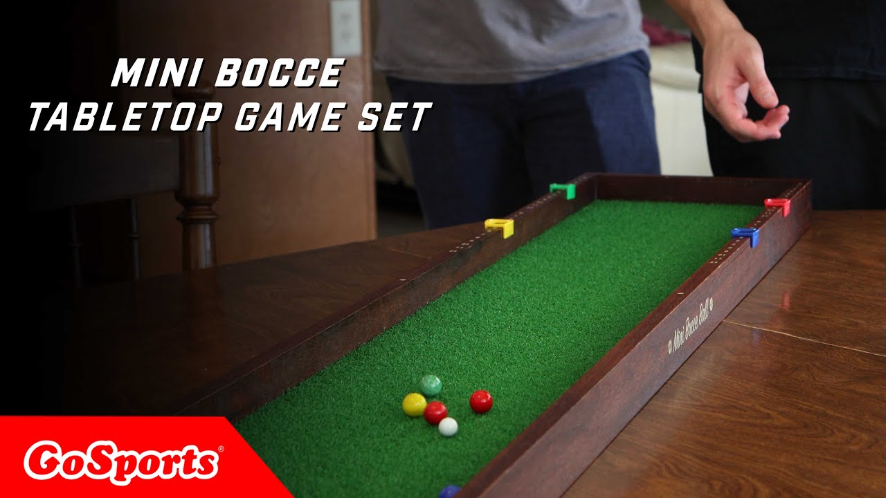 GoSports Mini Bocce Tabletop Game Set - YouTube