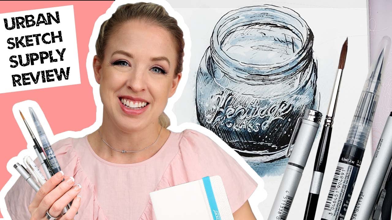 Trying Out New Urban Sketching Supplies Art Product Review - YouTube