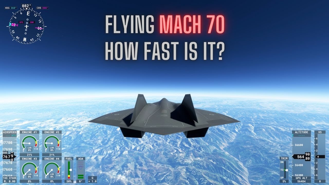 MSFS - What Does Flying Mach 70 Look Like on the Ground in the Top Gun ...