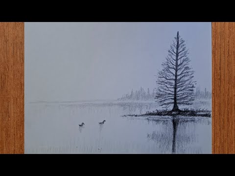 Cómo dibujar una laguna - YouTube