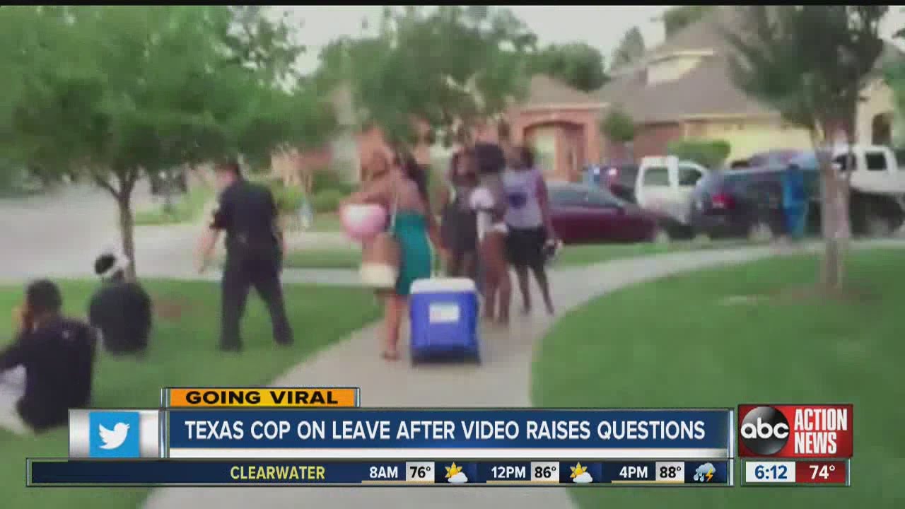 Video shows McKinney, Texas, police officer pushing teen outside pool ...
