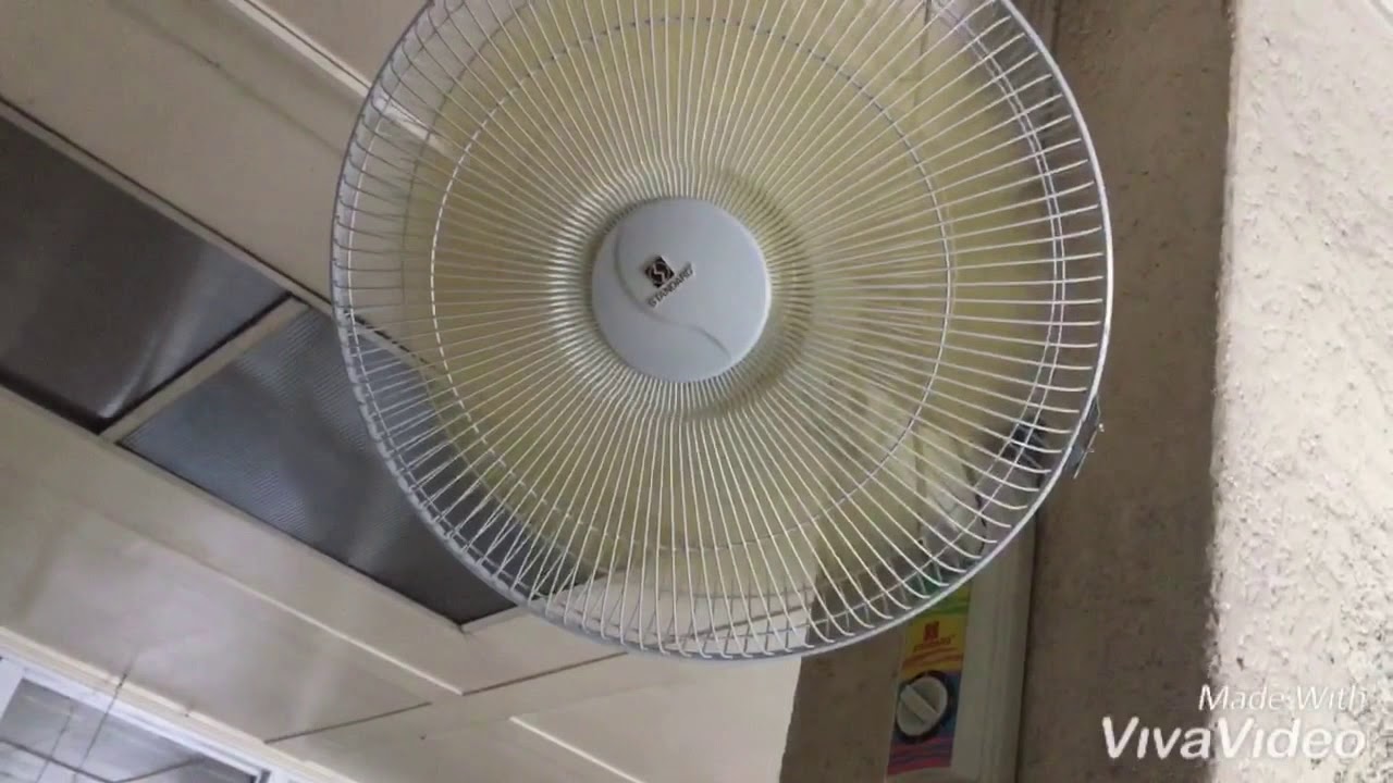 16” Yellow Standard Wall Fan - YouTube