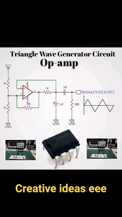 Generated the triangle wave using opamp #automobile #analogdesign - YouTube