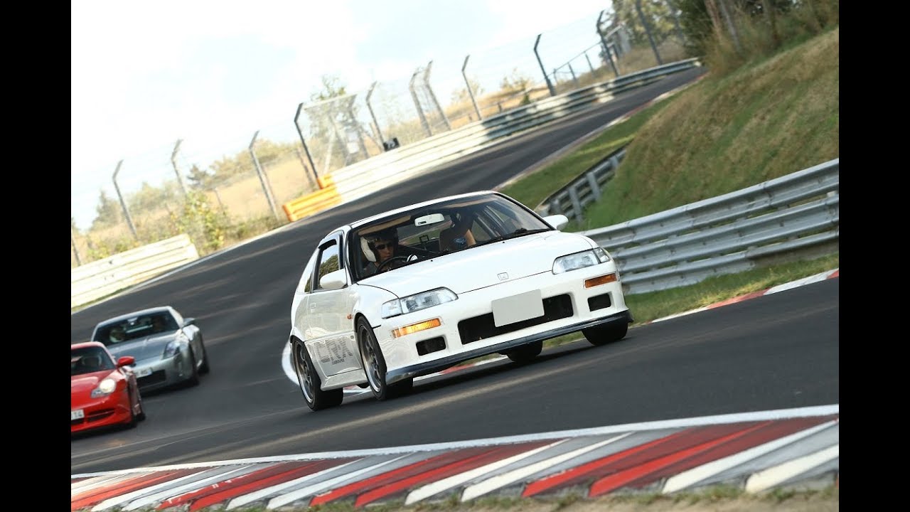 Nordschleife 2018 - B16B ITB CRX Helmet Cam - YouTube