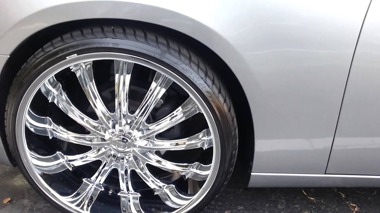 2013 Dodge Charger on 24s - YouTube