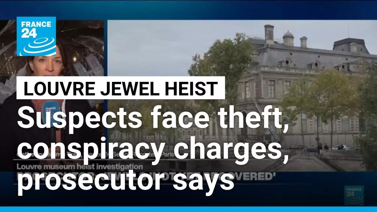 Louvre heist suspects face theft and conspiracy charges • FRANCE 24 ...