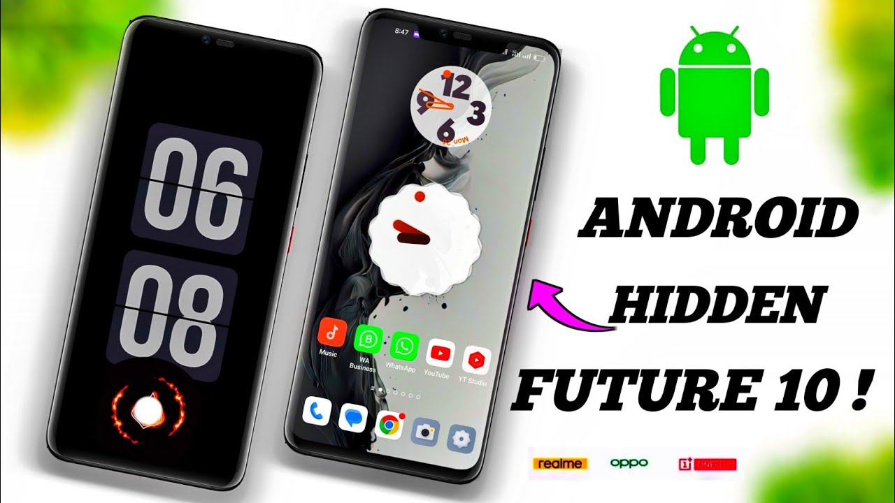 Oppo Realme & OnePlus Top 10! AOD Hidden Future | Set AOD All Android ...