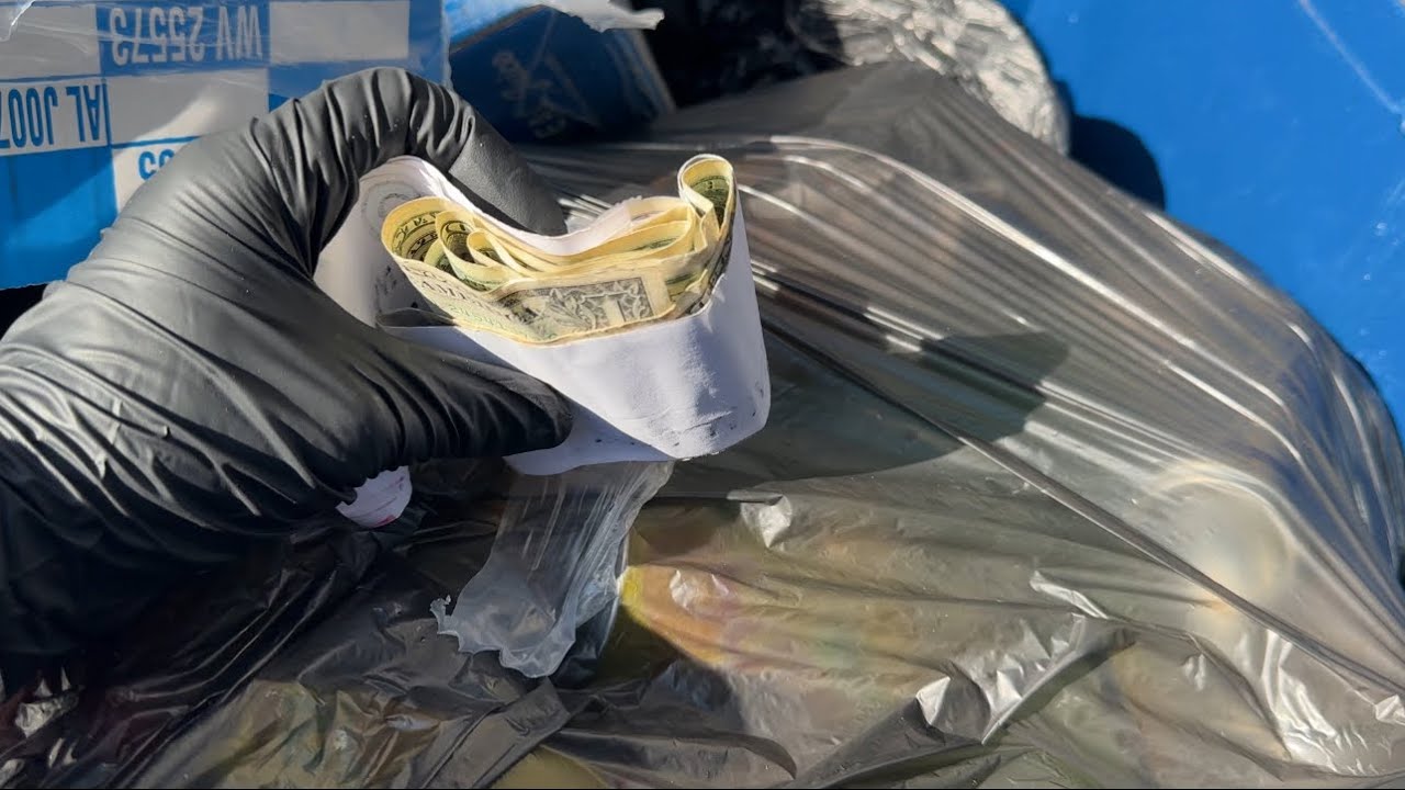 Dumpster Diving | Jackpot! Rolled Up Cash Found Dumpster Diving in a ...
