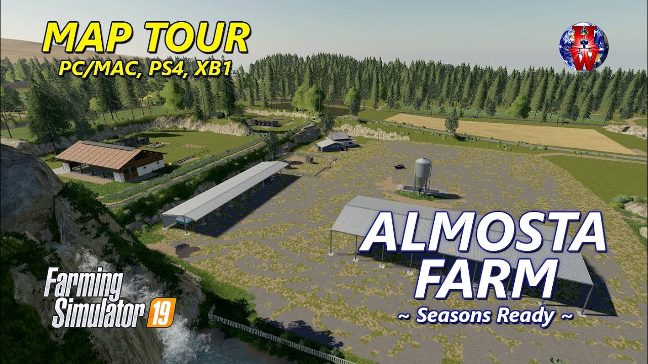 ALMOSTA FARM by Cazz64 - Farming Simulator 19 - Map Tour FS19 - ALMOSTA ...
