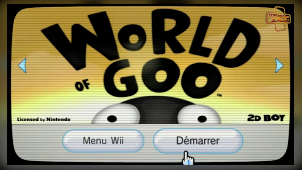 World of Goo - Boot, Start Up & Title Screen - Wii EDTV 60fps - YouTube