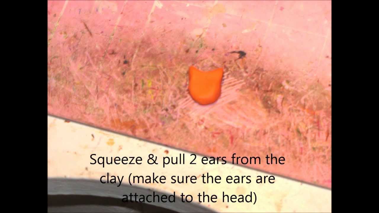 Polymer Clay Fox Tutorial - YouTube