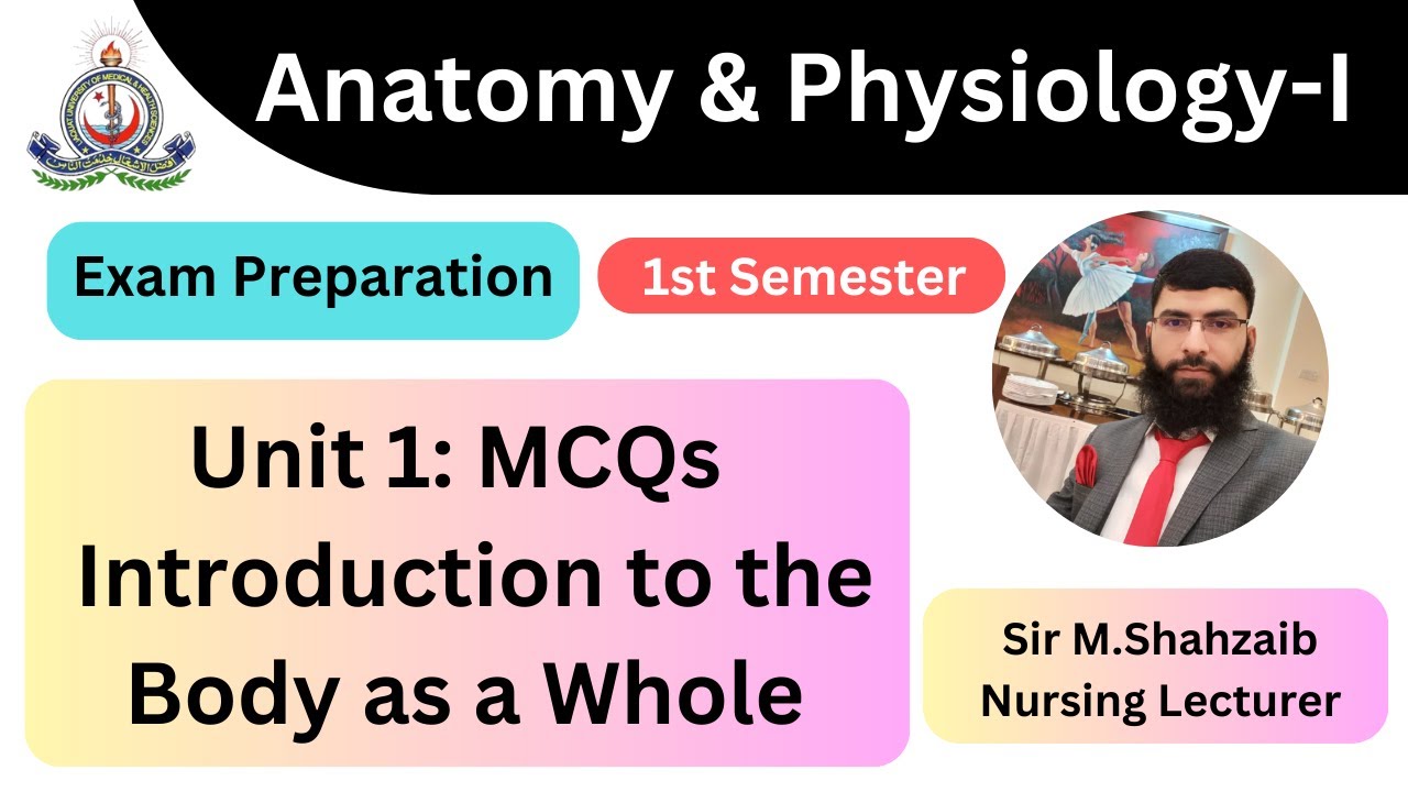Anatomy & Physiology Unit:1 Introduction to the Body as a Whole (GBSN ...