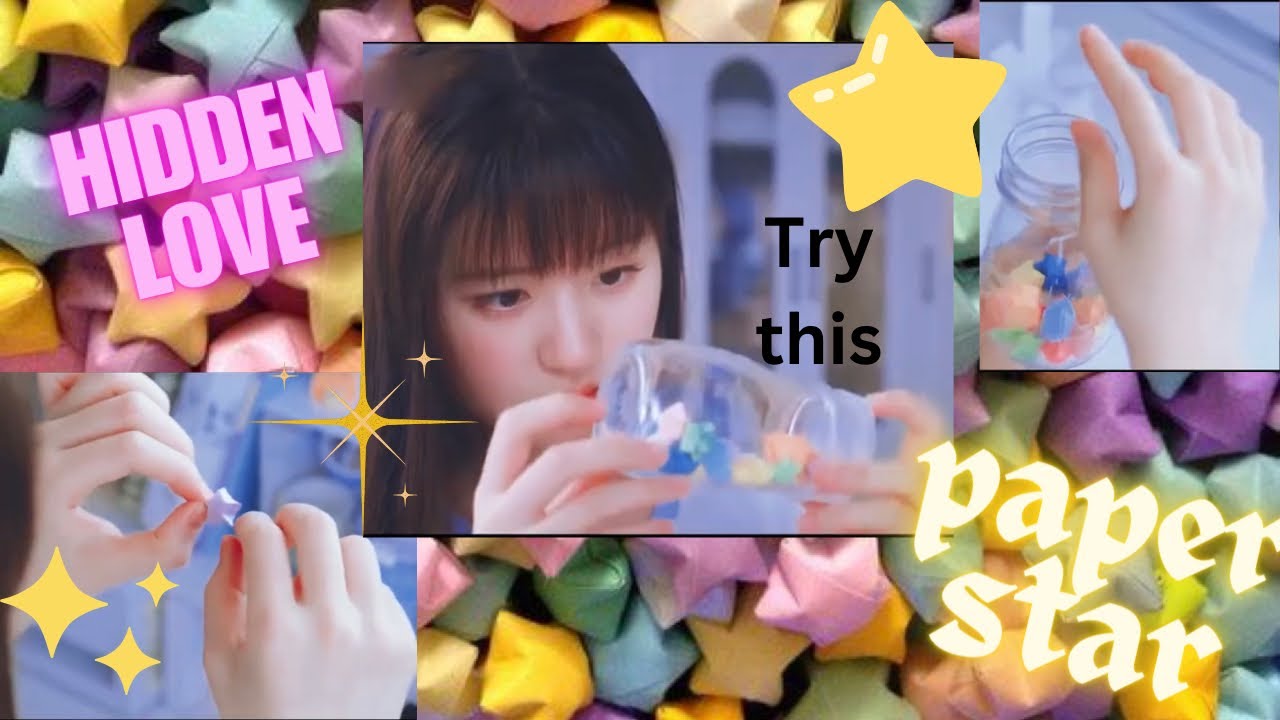 How to make a paper star | Hidden love paper star idea ⭐️ - YouTube