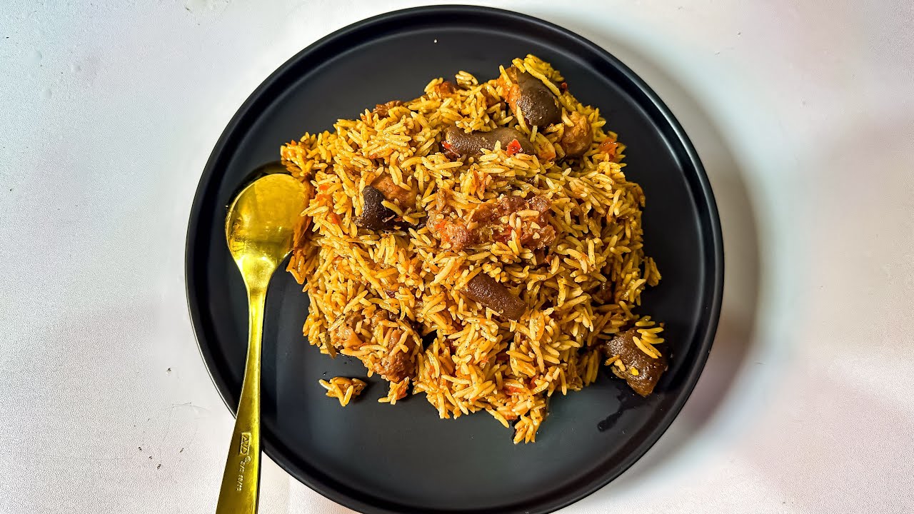How To Make Spicy Asun Rice (Nigerian Recipe) - YouTube