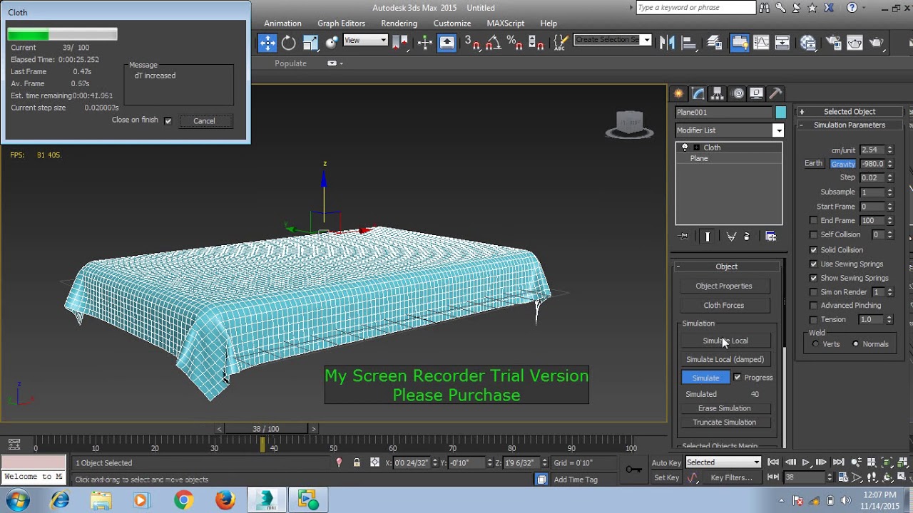 How to create cloth in 3d max - YouTube