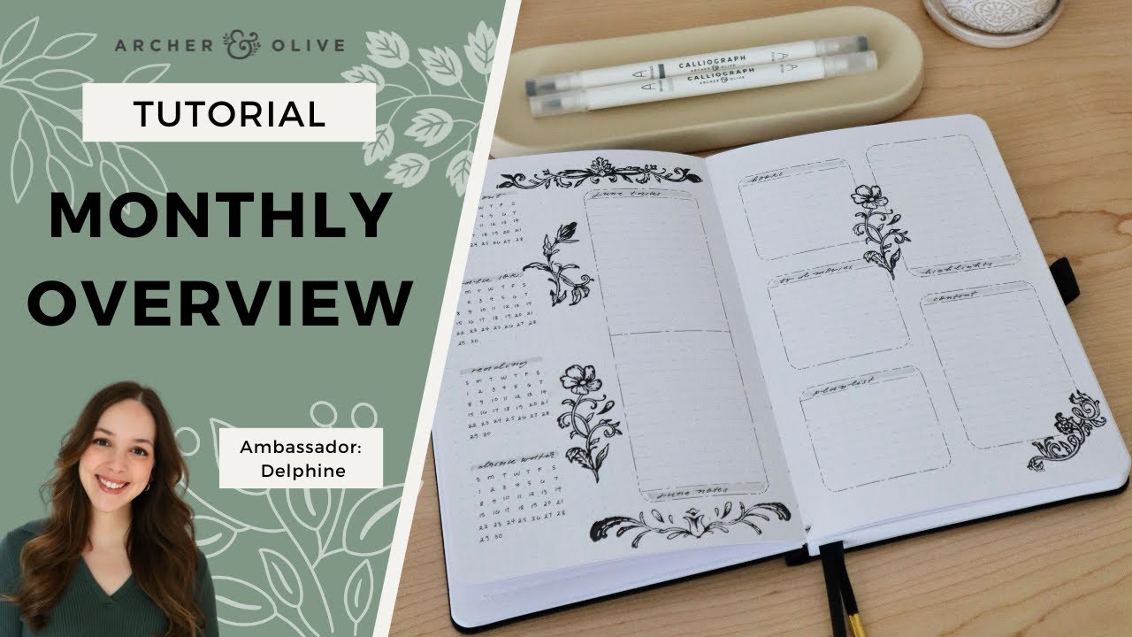 How to Set Up a Monthly Overview in your Bullet Journal - YouTube