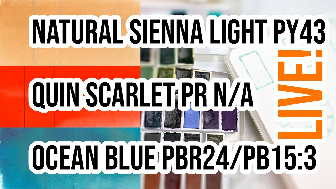 LIVE! - Mixing with Triad: Natural Sienna Light PY43 - Quin Scarlet PR ...