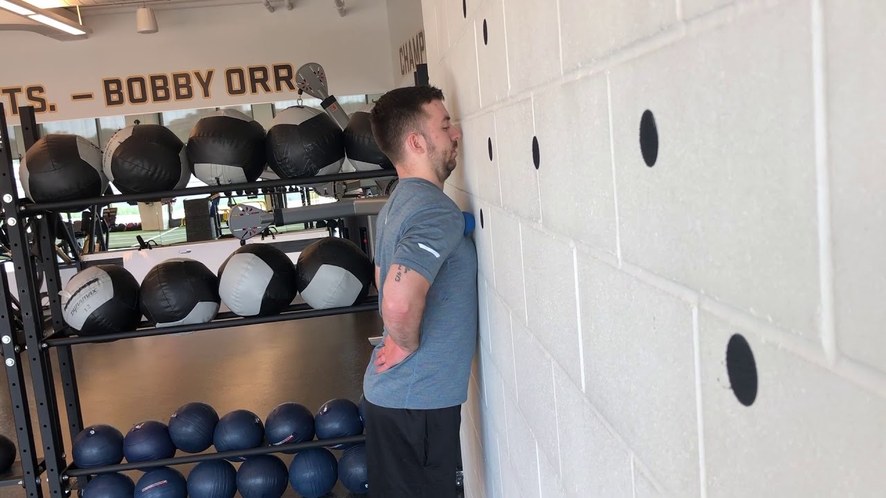 Lax Ball Roll: Pecs - YouTube