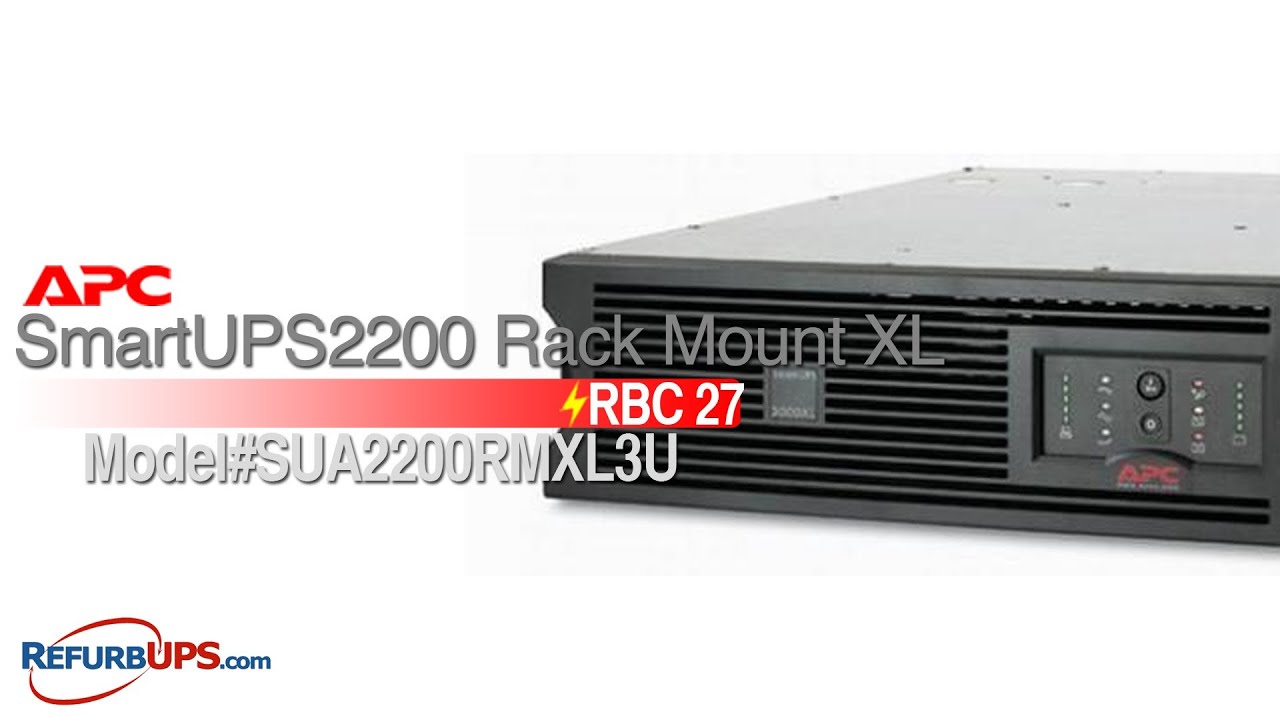 RBC27 Battery Replacement for APC SmartUPS2200 Rack Mount XL - YouTube