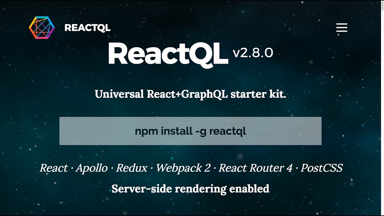 Installing React GraphQL Starter Kit - YouTube