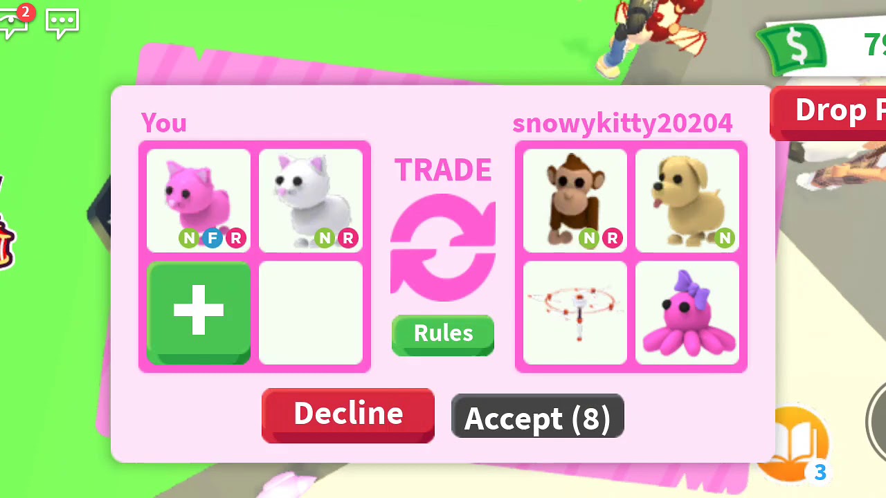 Seeing what people trade for NEON FLY RIDE PINK CAT!♡ - YouTube